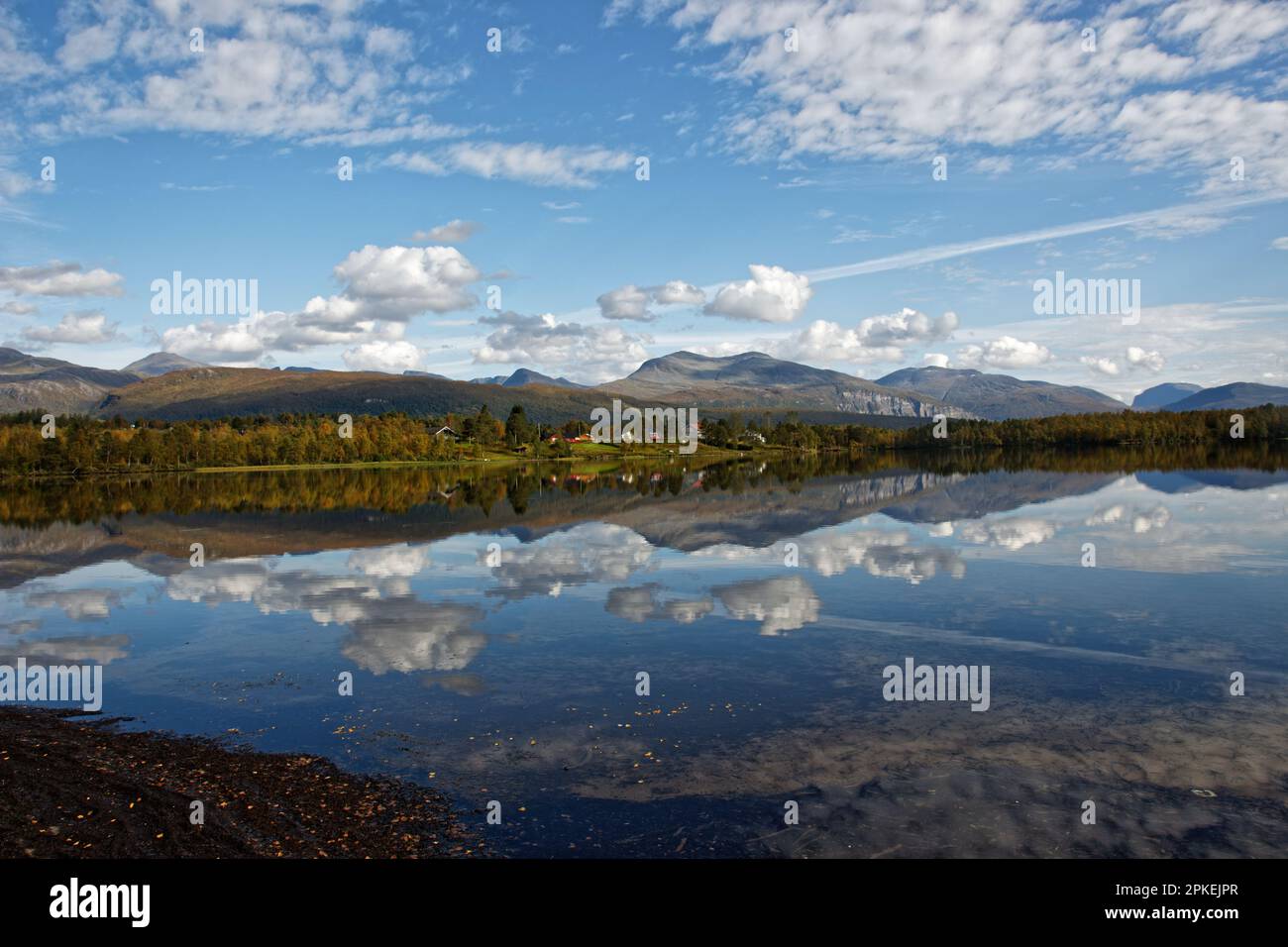 An amazing panoramic shot taken in Narvik Municipality, Norway Stock ...