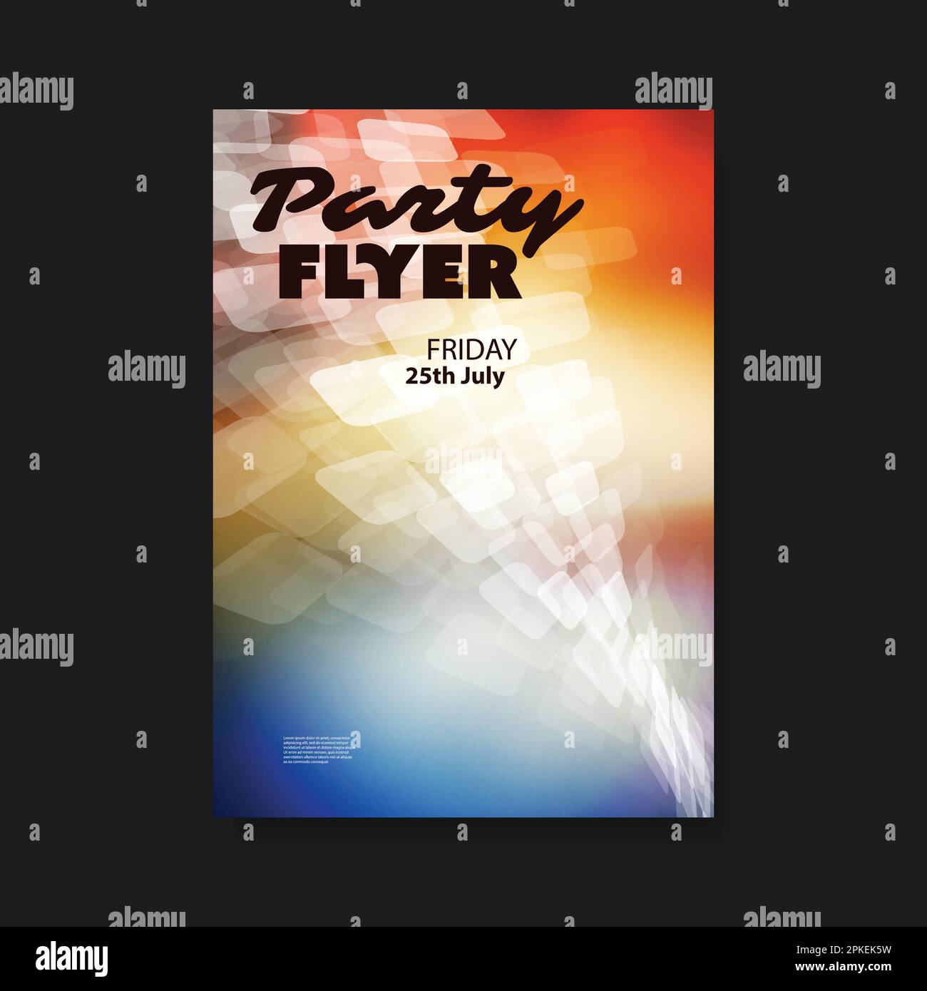 Party Flyer Concept With Abstract Background - Flyer or Cover Design ...
