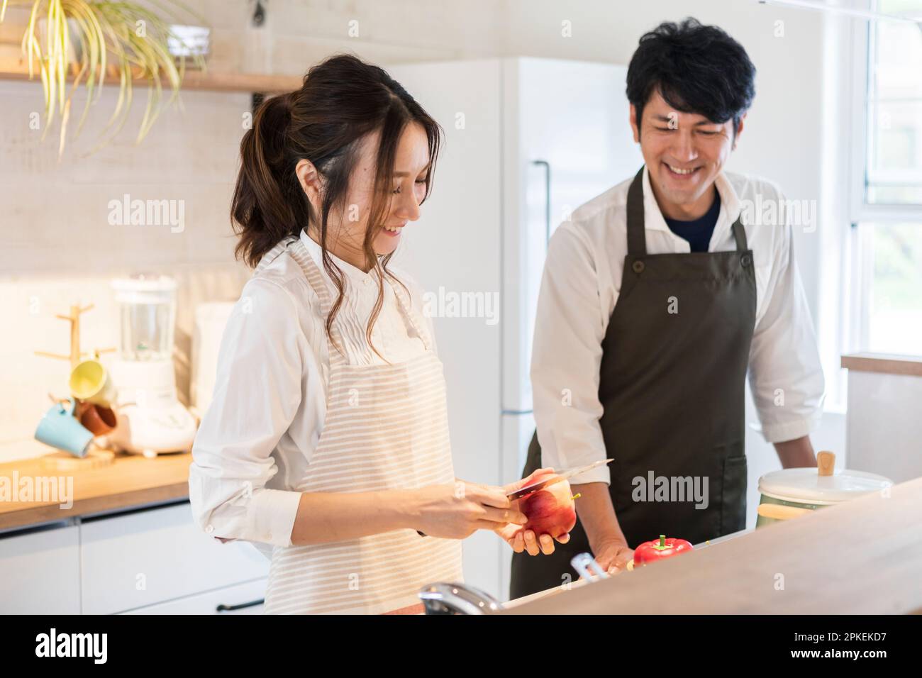 Real kitchen countertop hi-res stock photography and images - Alamy