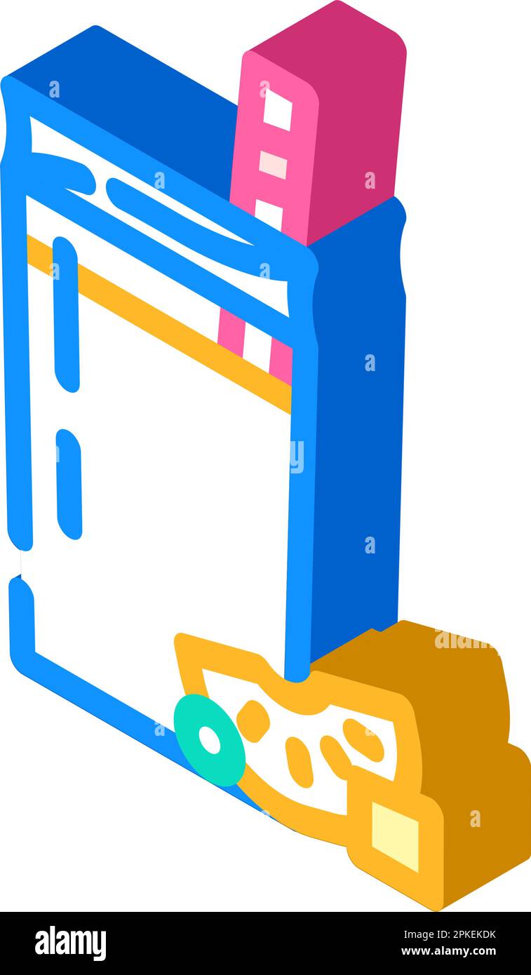 frozen fruit smoothie drink isometric icon vector illustration Stock ...