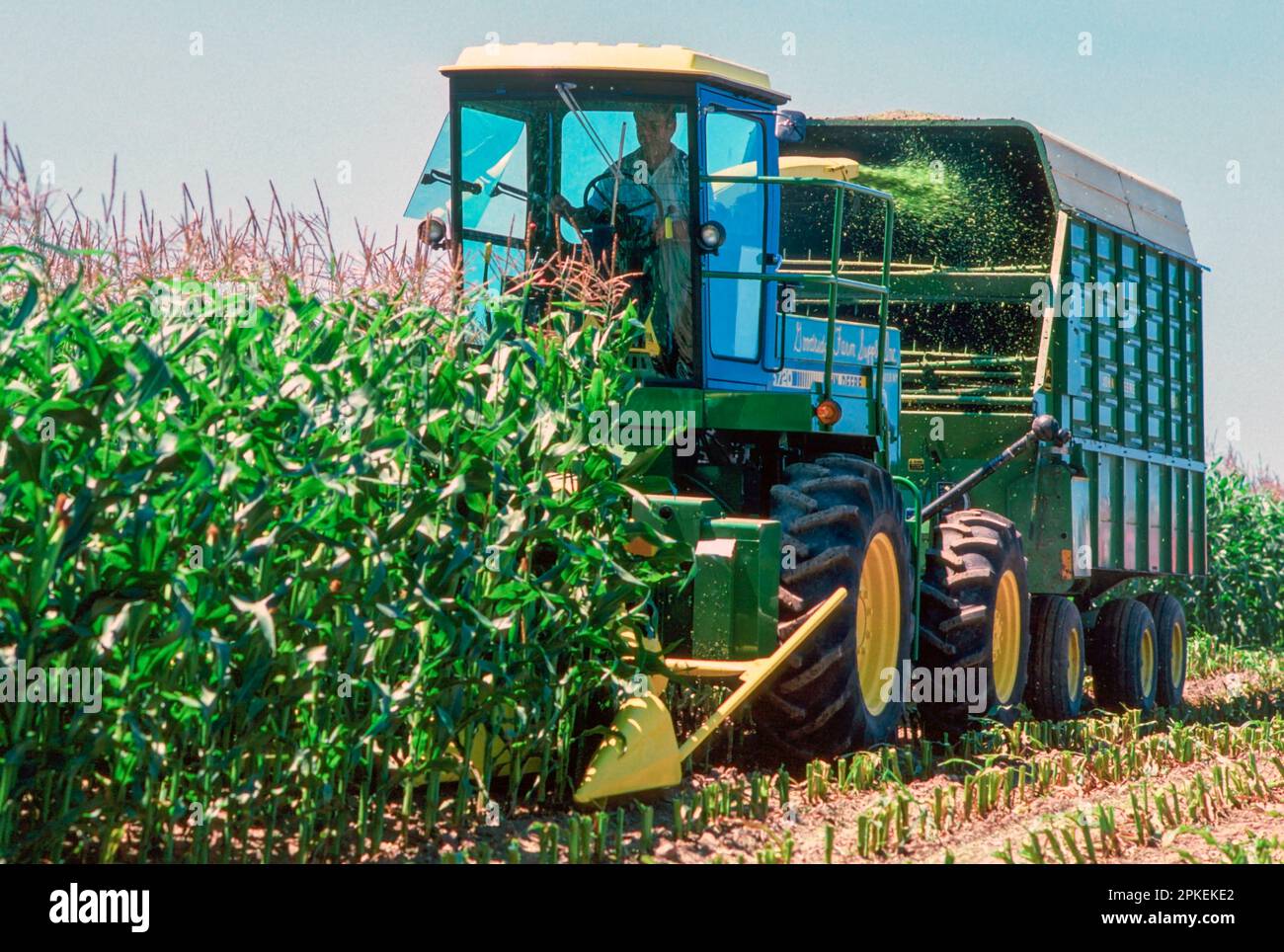 John Deere 5720 Self-Propelled Forage Harvestor. Harvesting Corn Silage ...