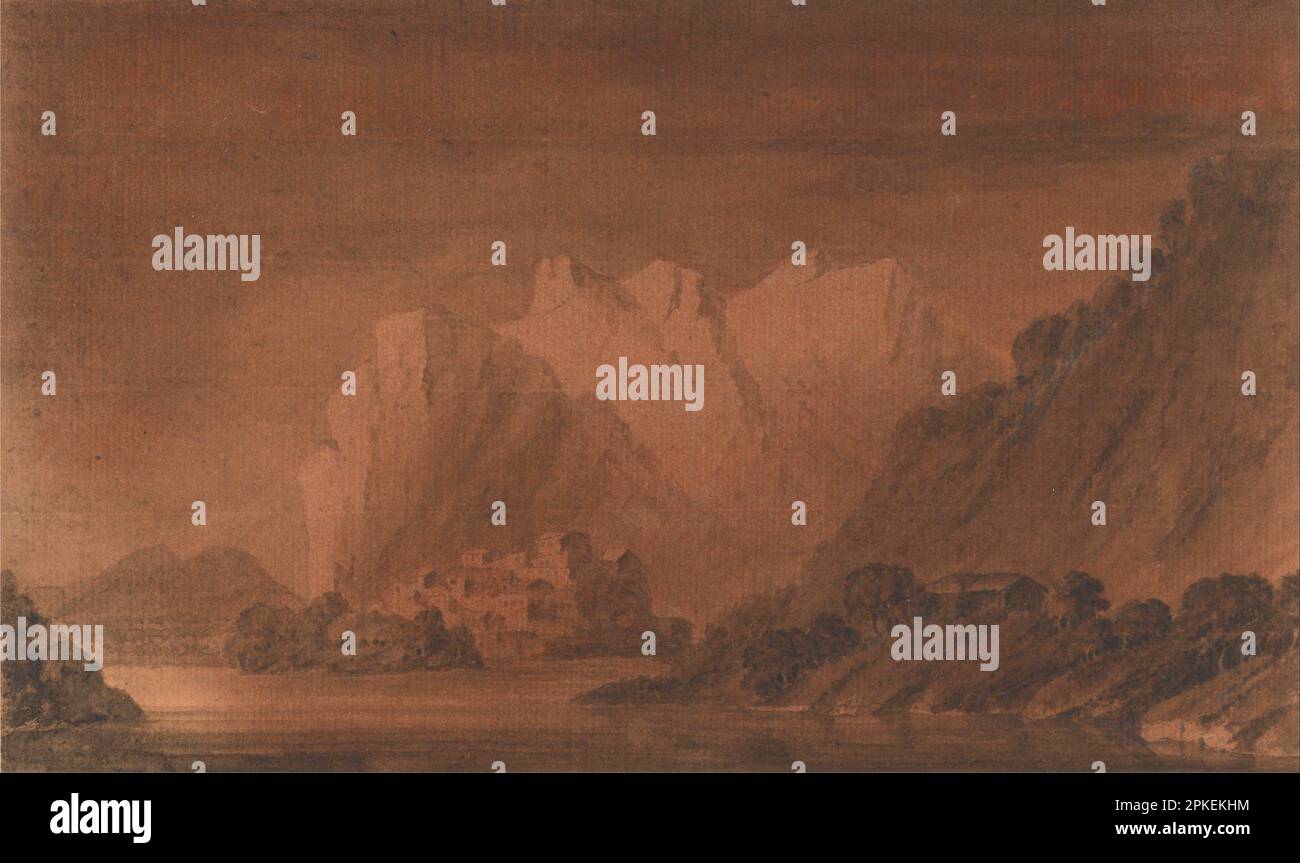 On the Rhone circa 1780 by Mary Harcourt Stock Photo - Alamy