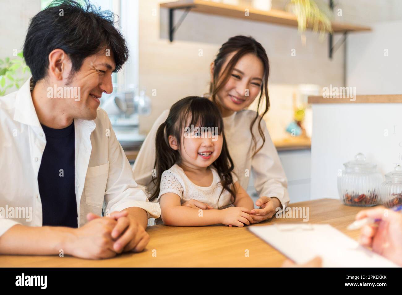 Nursery school interview Stock Photo - Alamy