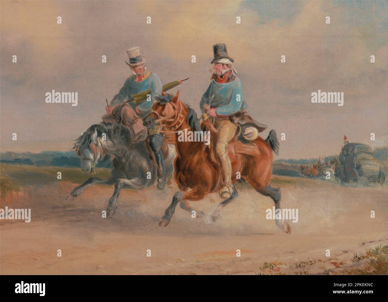 A Scene on the Road in France 1835 by Charles Cooper Henderson Stock ...