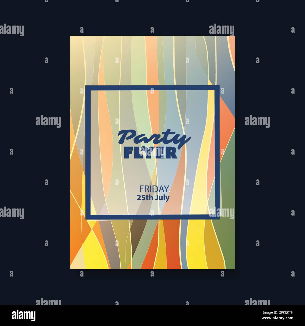 Party Flyer Concept With Abstract Background - Flyer or Cover Design ...