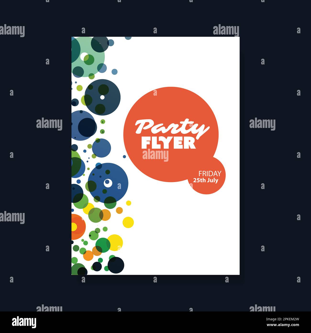 Party Concept With Abstract Background - Flyer or Cover Design Stock ...