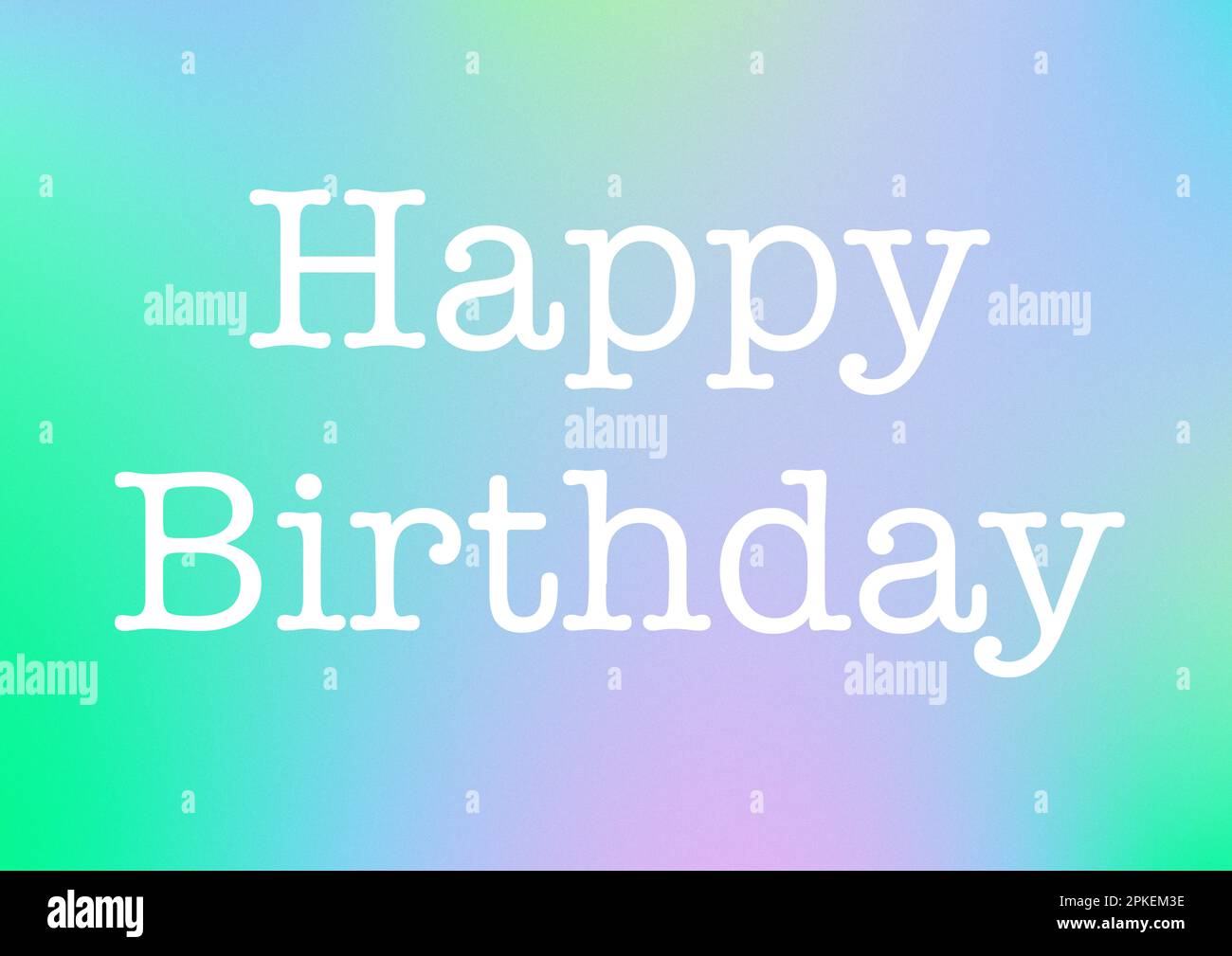 Happy Birthday – card, poster, illustration in bright colours Stock ...