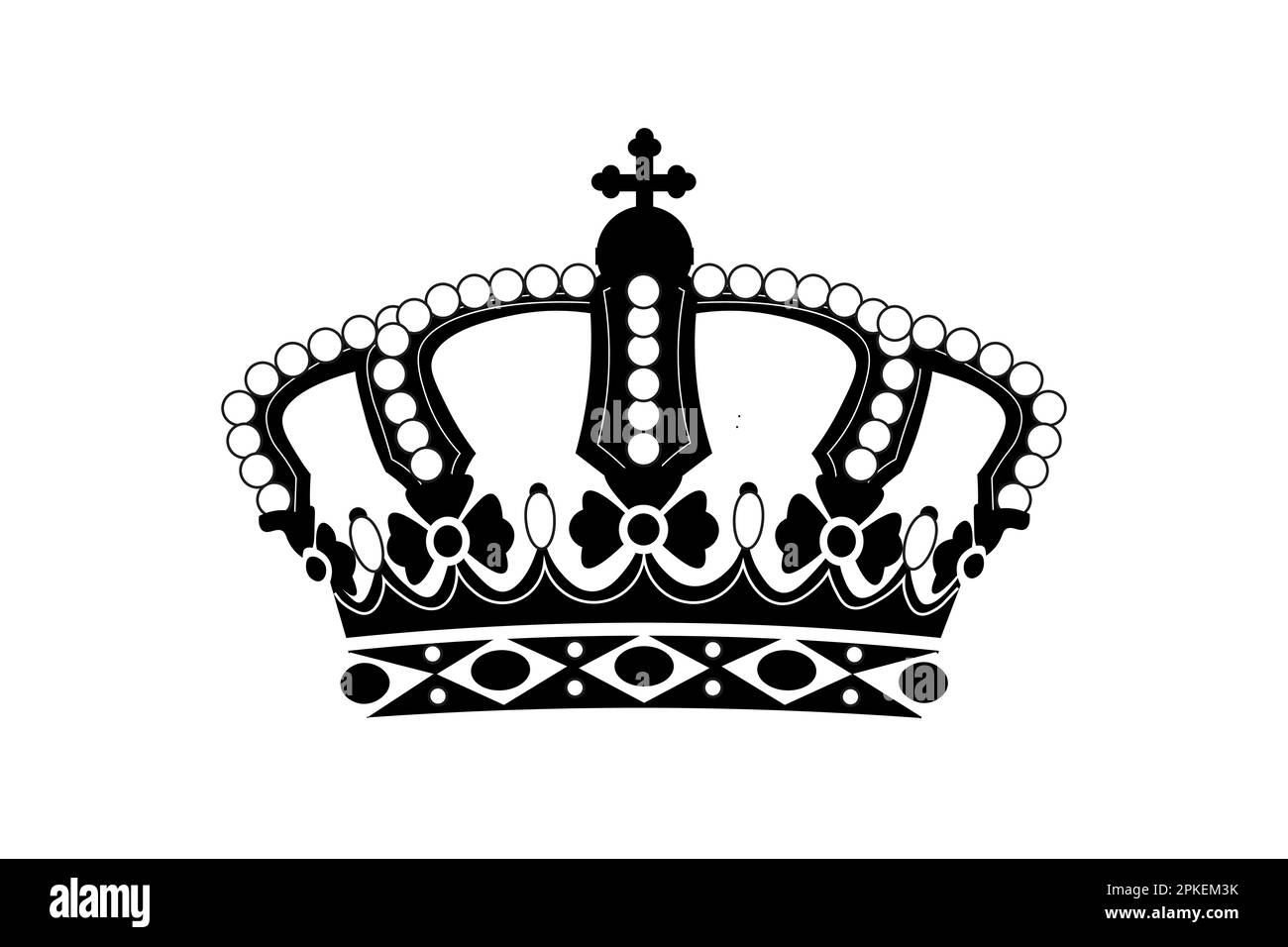 Crown icon on white Cut Out Stock Images & Pictures - Alamy