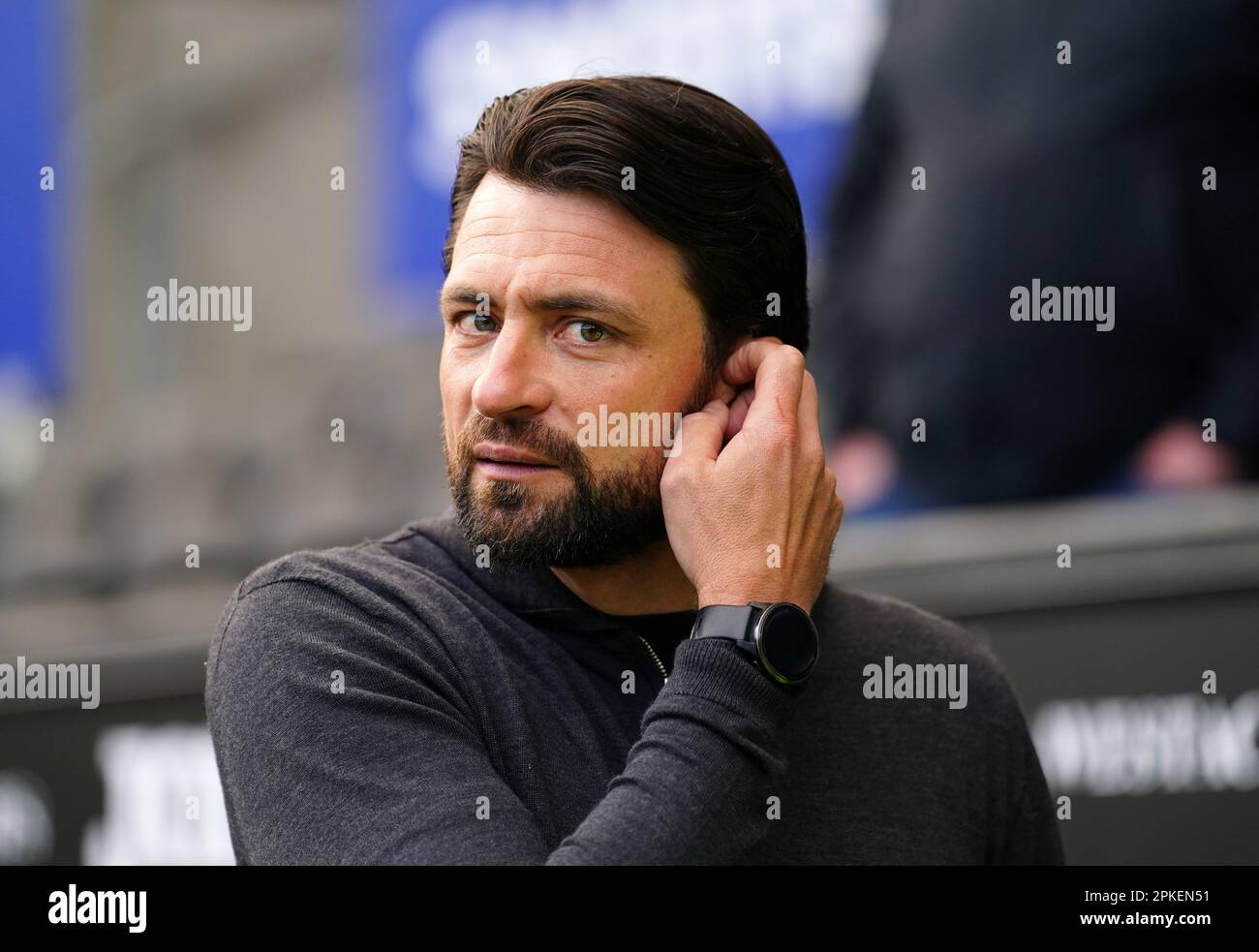 Swansea City manager Russell Martin ahead of the Sky Bet Championship ...