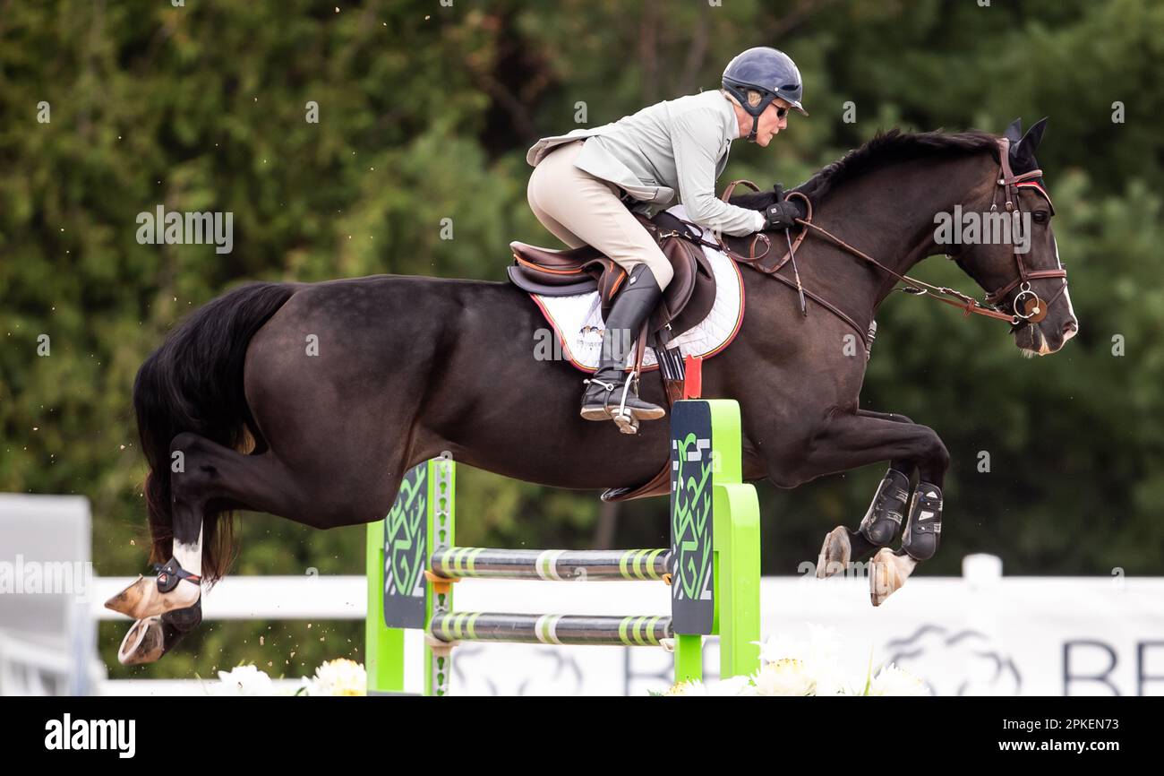 Beth Underhill, Canadian Olympian competes during a Major League Show ...
