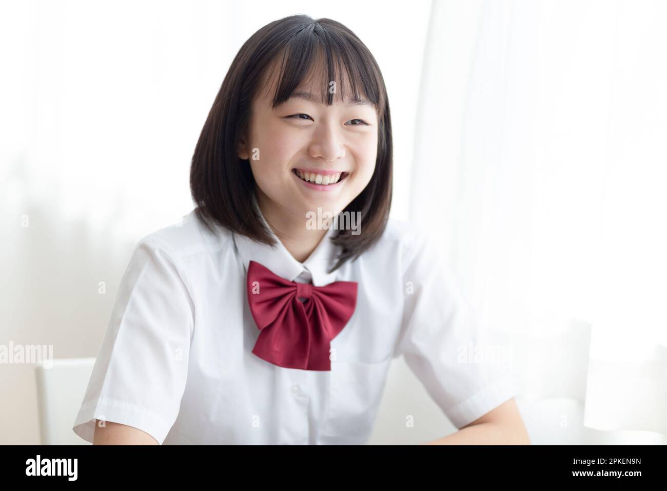 High school girls taking a class Stock Photo - Alamy