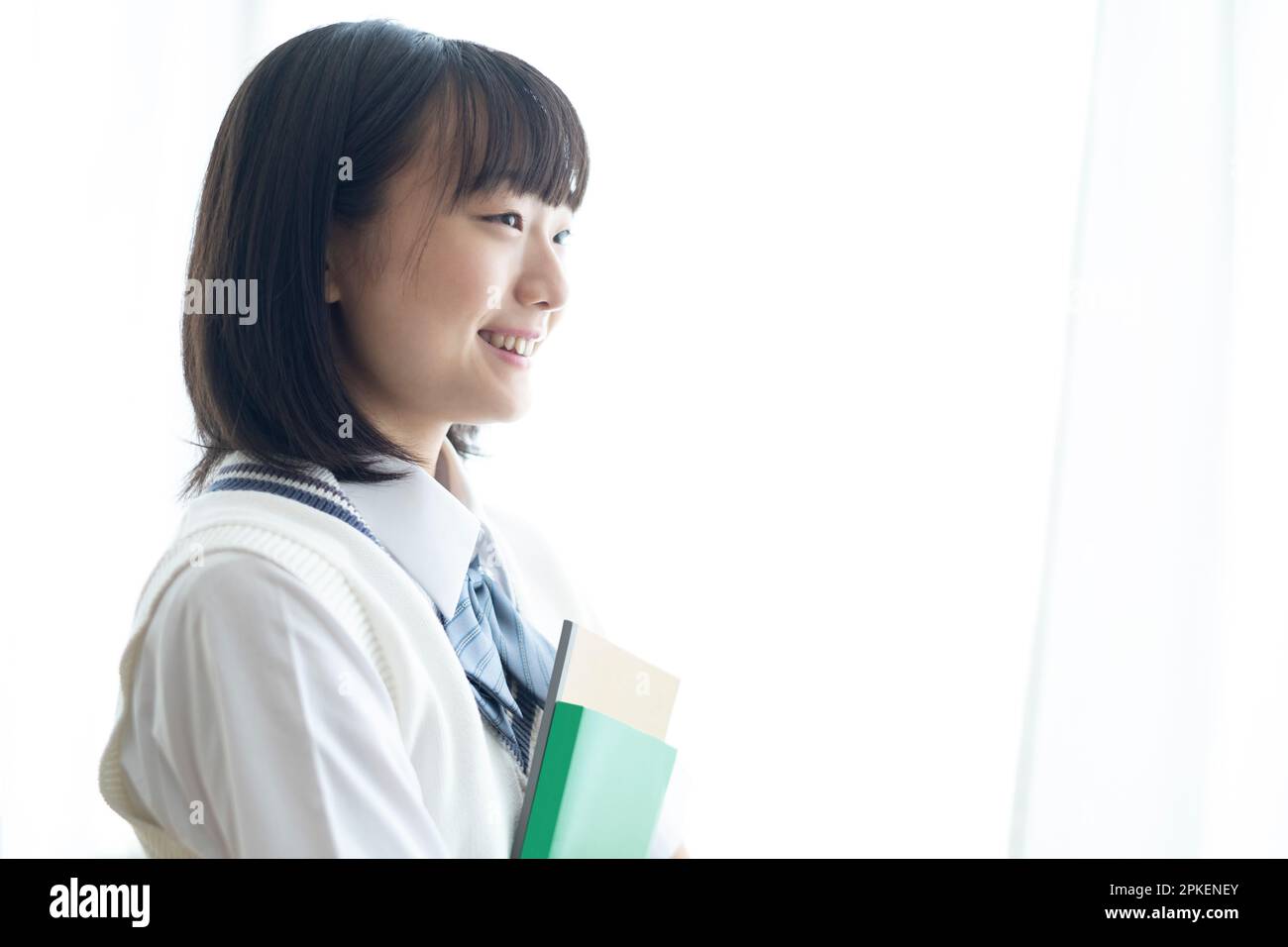 Portrait of a High School Girl Standing in Class Stock Photo - Alamy