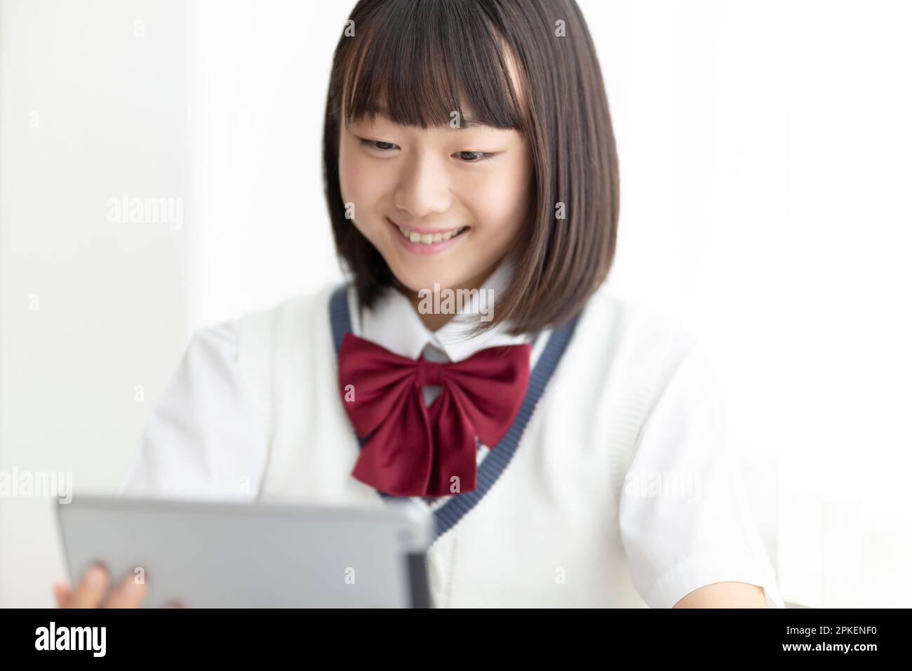 High school girls taking a class Stock Photo - Alamy