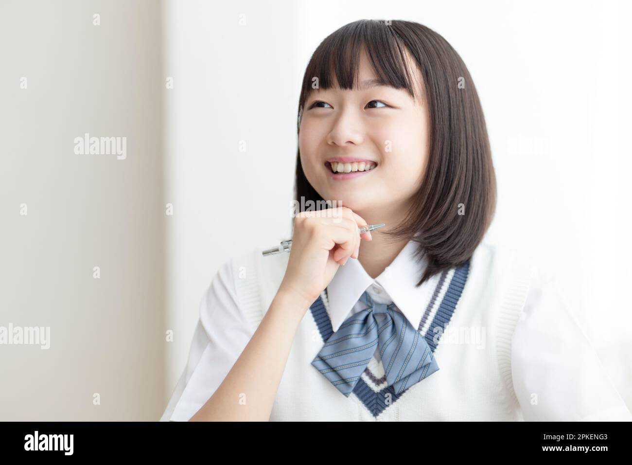 High school girls taking a class Stock Photo - Alamy