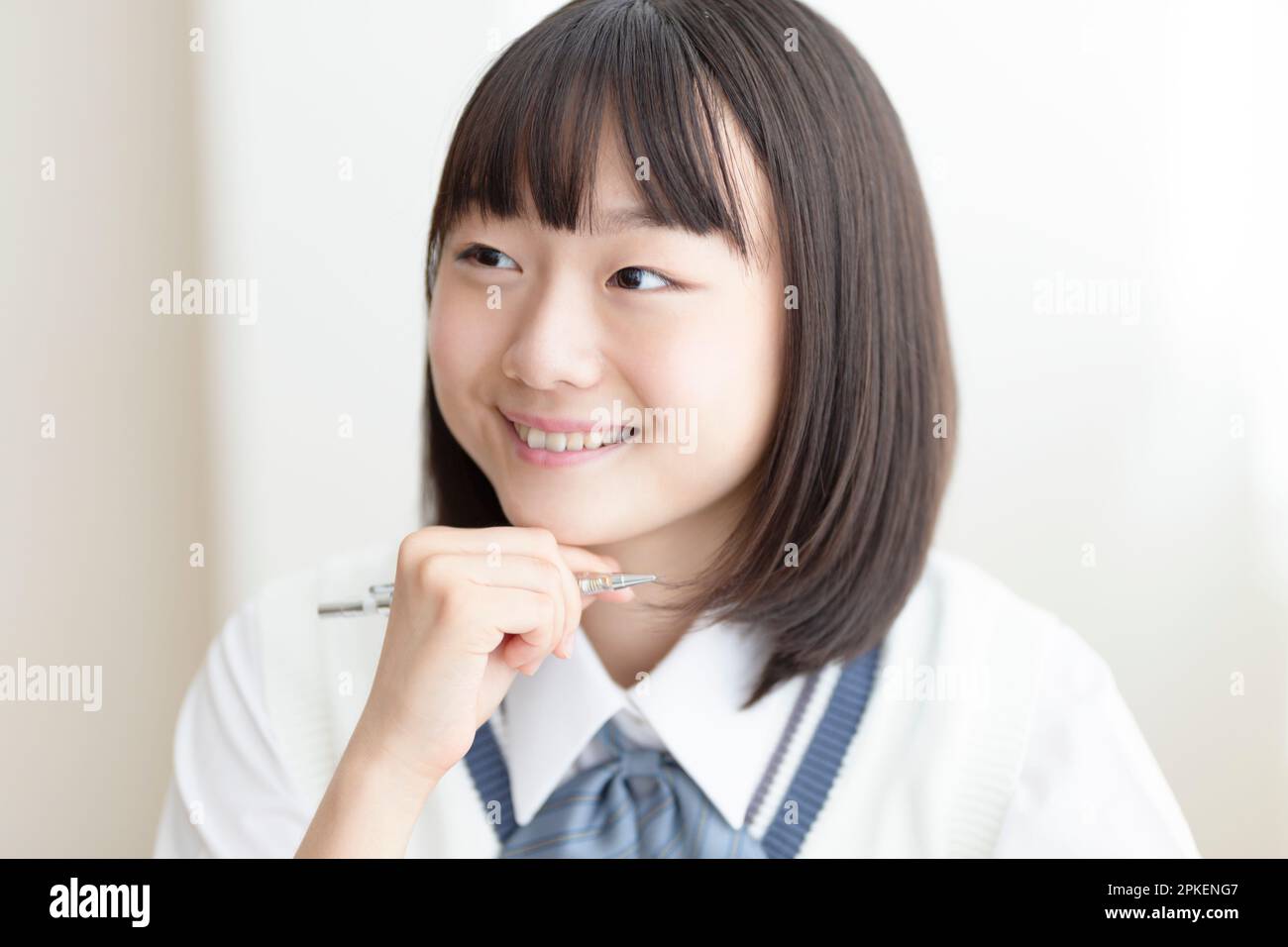 High school girls taking a class Stock Photo - Alamy