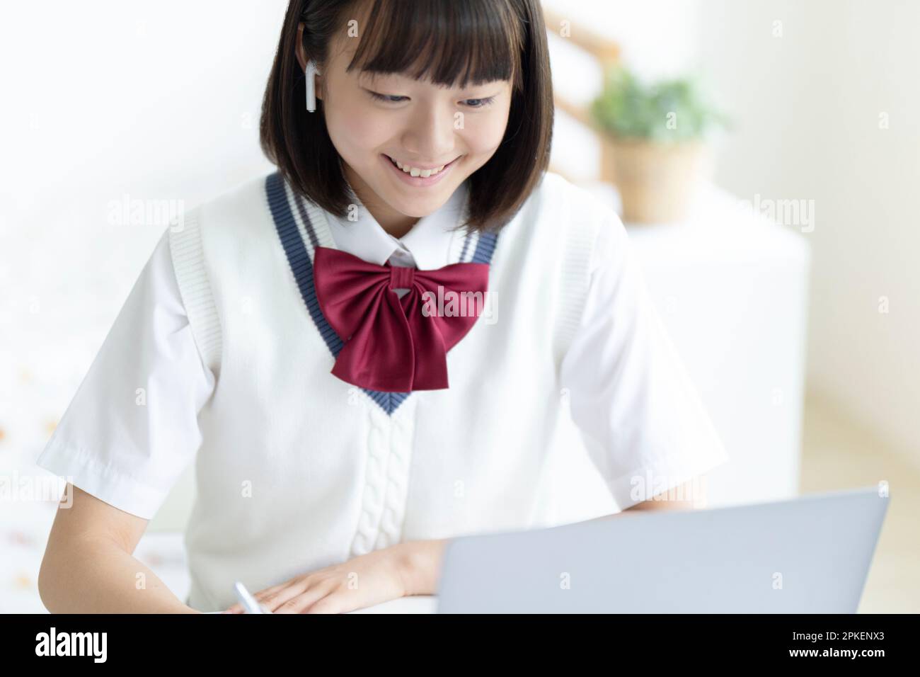 High school students studying at home Stock Photo - Alamy
