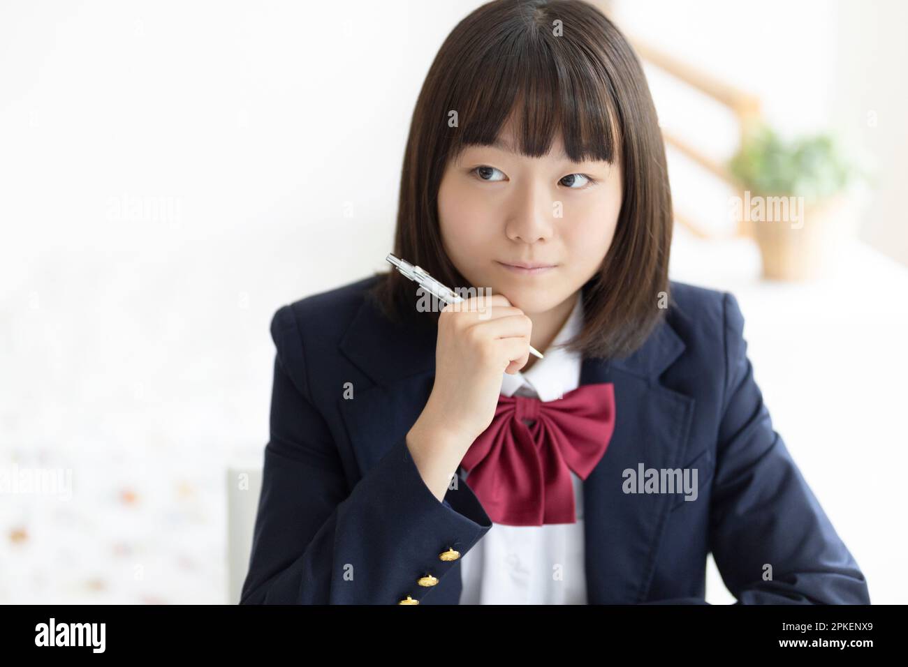 High school students studying at home Stock Photo - Alamy