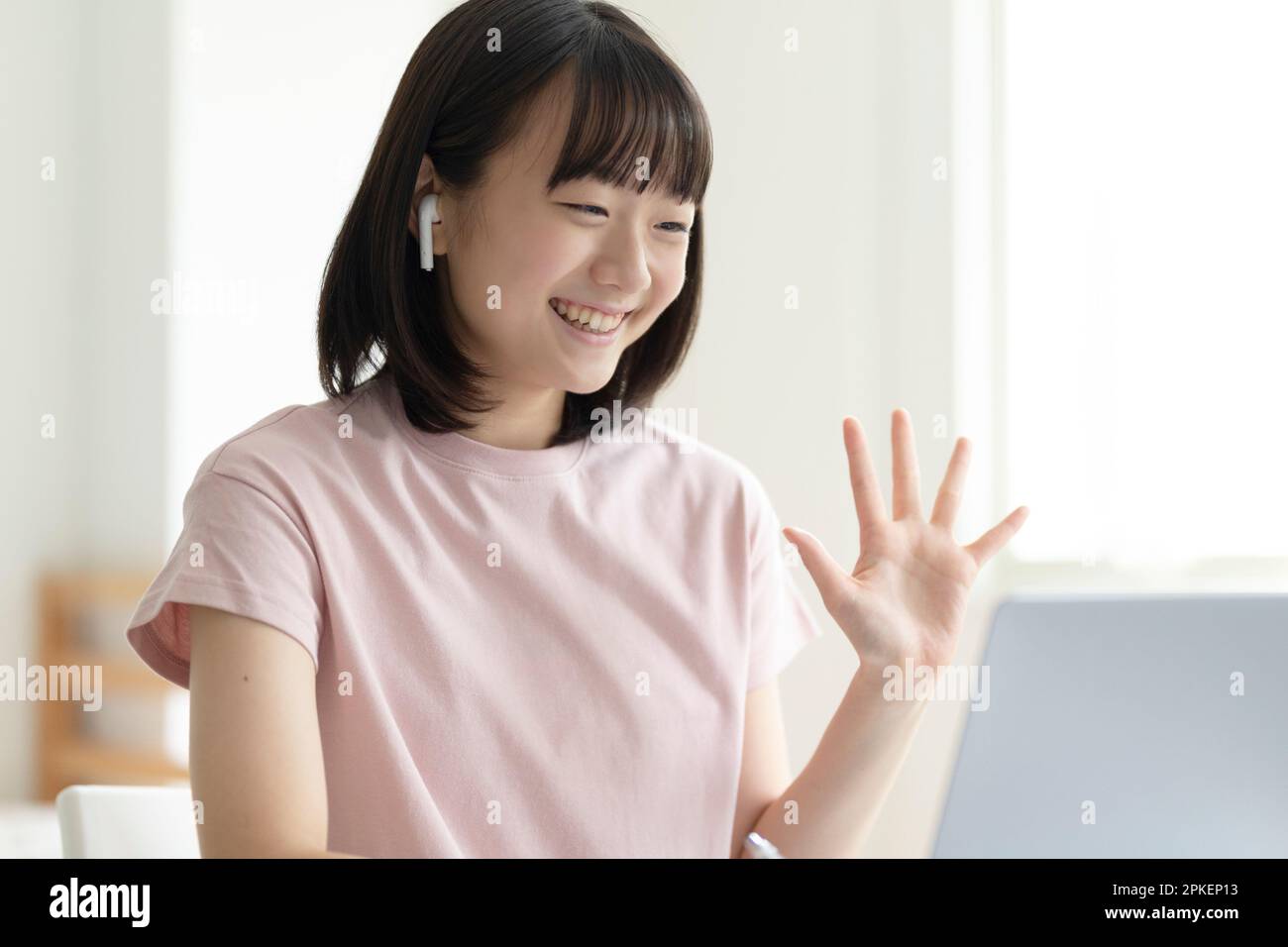 High school students taking online classes Stock Photo - Alamy