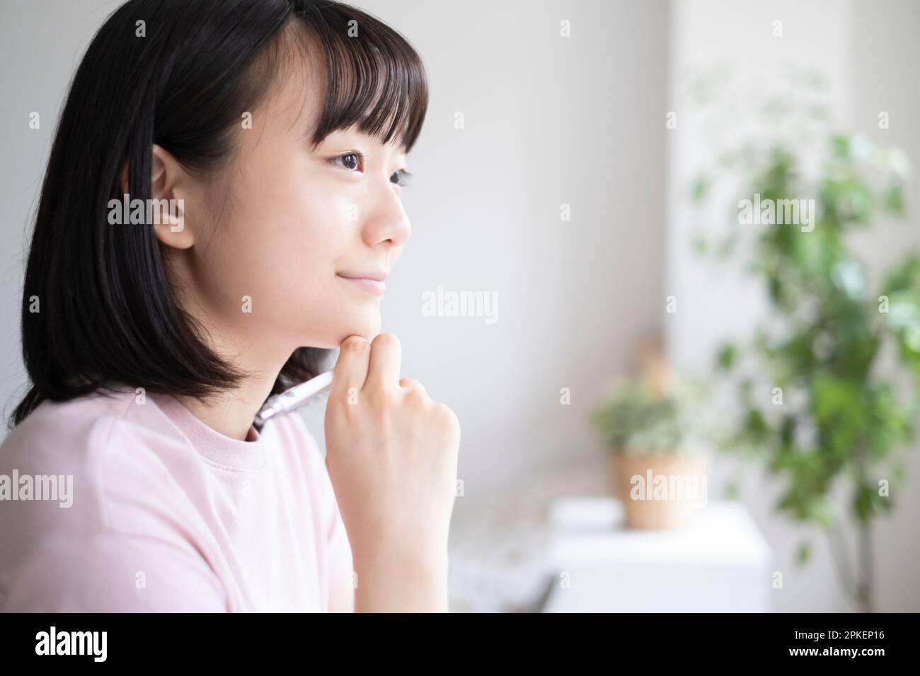 High school student studying at home Stock Photo - Alamy