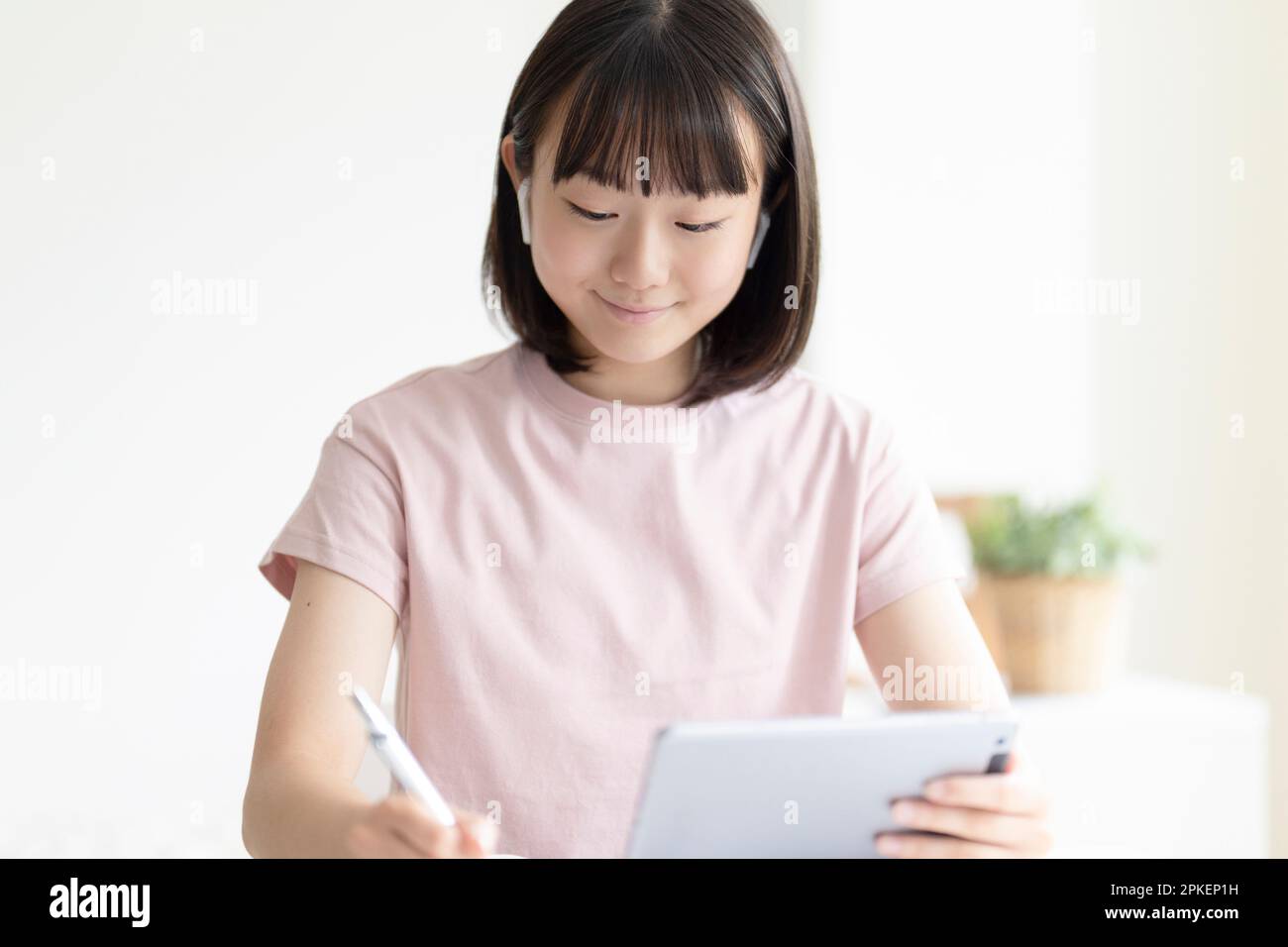High school student studying at home Stock Photo - Alamy