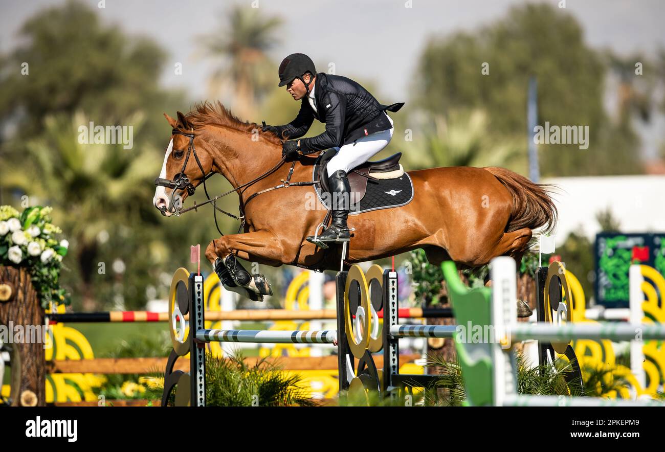 Kyle King of the United States competes during a Major League Show ...