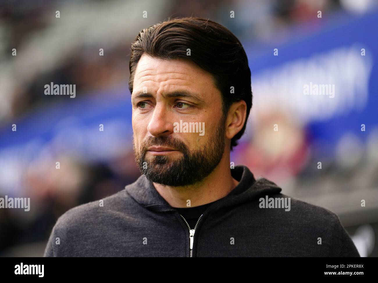 Swansea City manager Russell Martin during the Sky Bet Championship ...