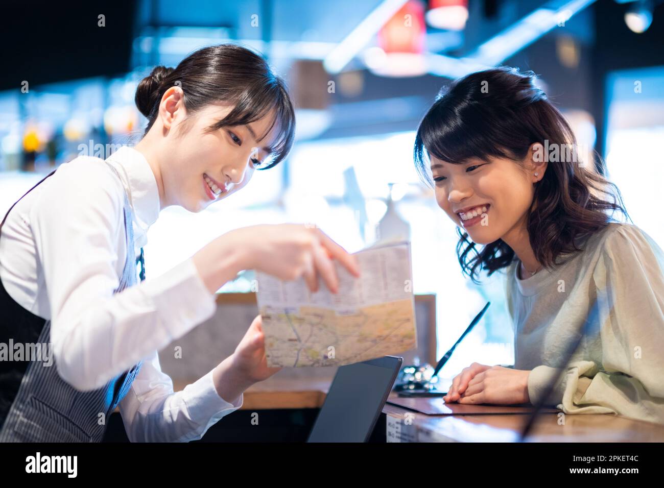 Hotel check-in counters Stock Photo - Alamy