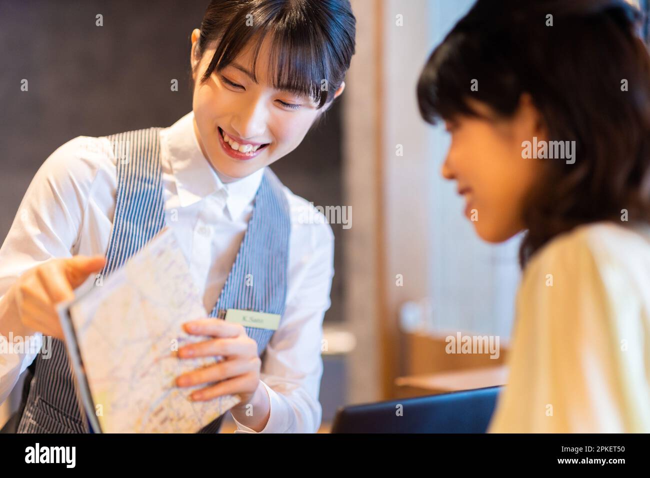 Hotel check-in counters Stock Photo - Alamy