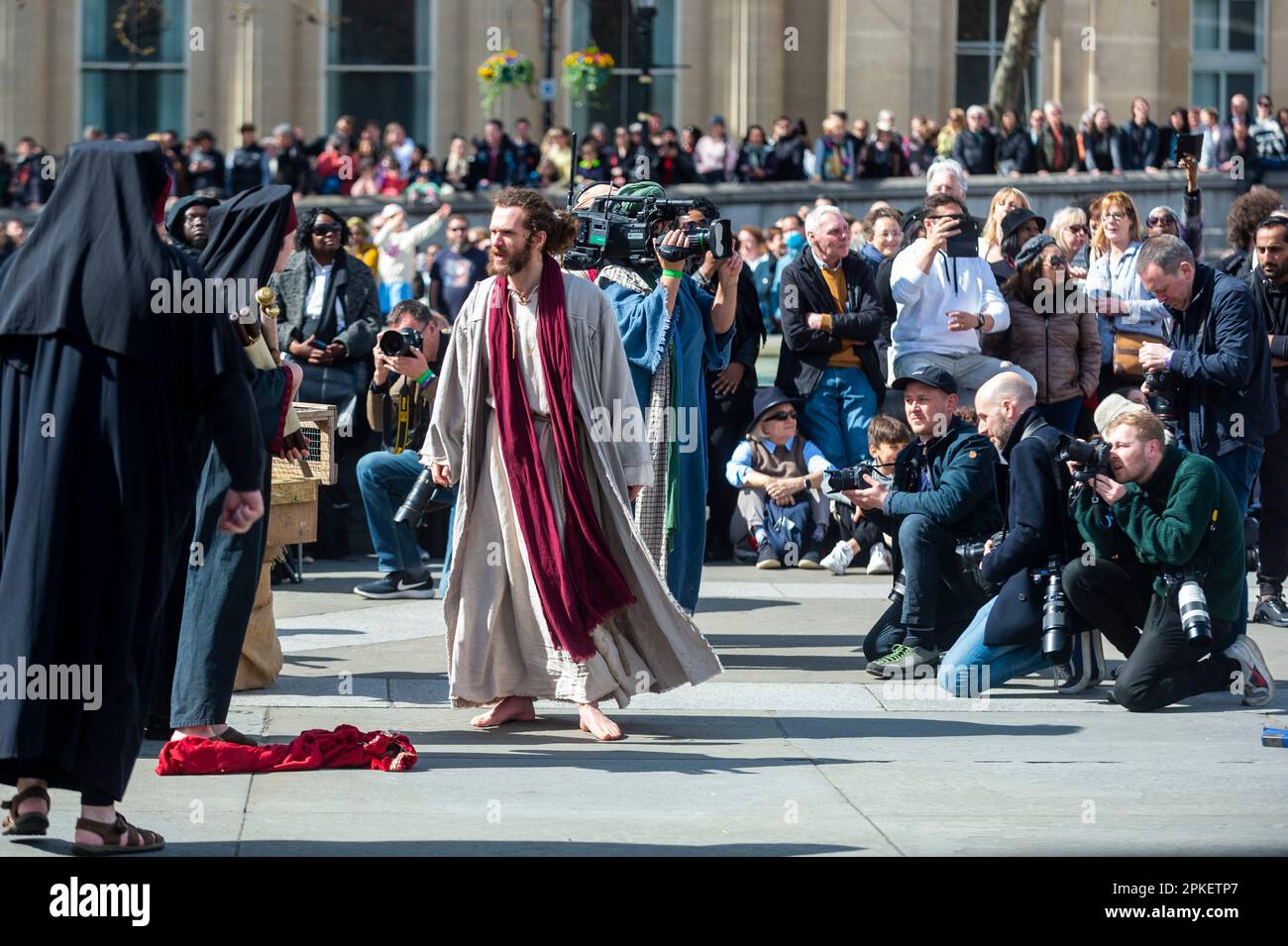 London, UK. 7 April 2023. Secondary school teacher and trained actor ...