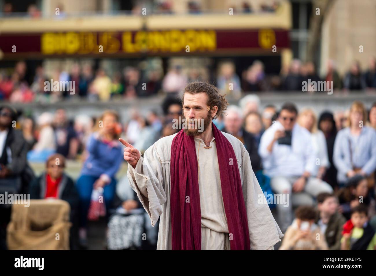 London, UK. 7 April 2023. Secondary school teacher and trained actor ...
