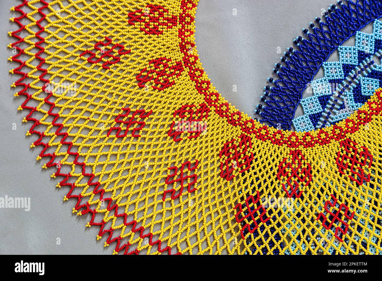 traditional clothes and beaded jewelry. traditional ornaments and ...