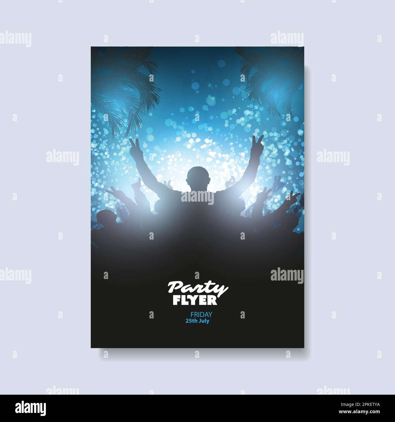 Colorful Party or Festival Poster, Placard, Flyer or Cover Design ...