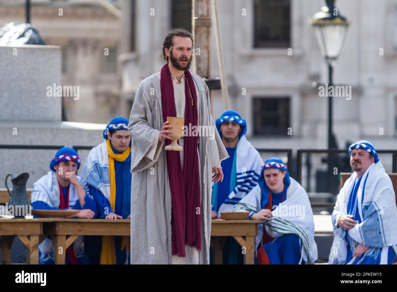 London, UK. 7 April 2023. Secondary school teacher and trained actor ...