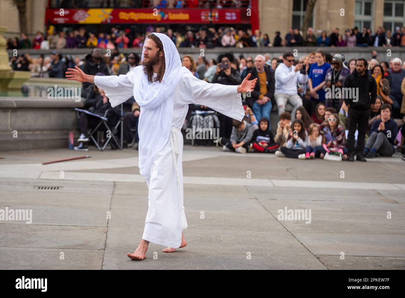 London, UK. 7 April 2023. Secondary school teacher and trained actor ...
