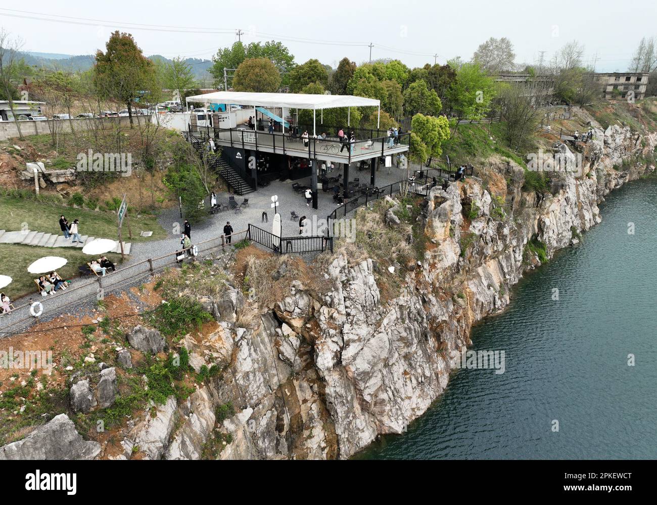 Anji. 7th Apr, 2023. This aerial photo taken on April 7, 2023 shows the ...