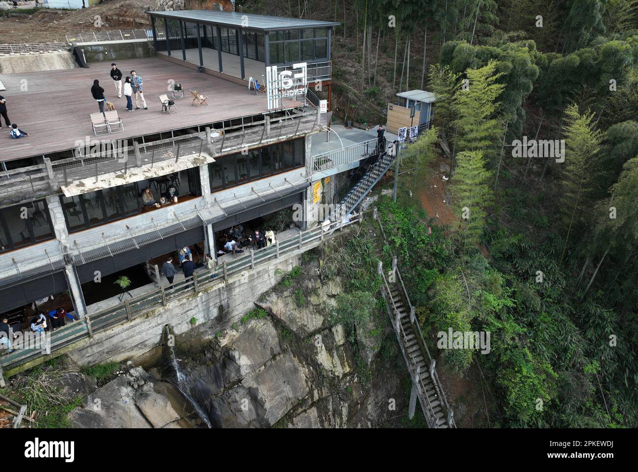 Anji. 7th Apr, 2023. This aerial photo taken on April 7, 2023 shows the ...