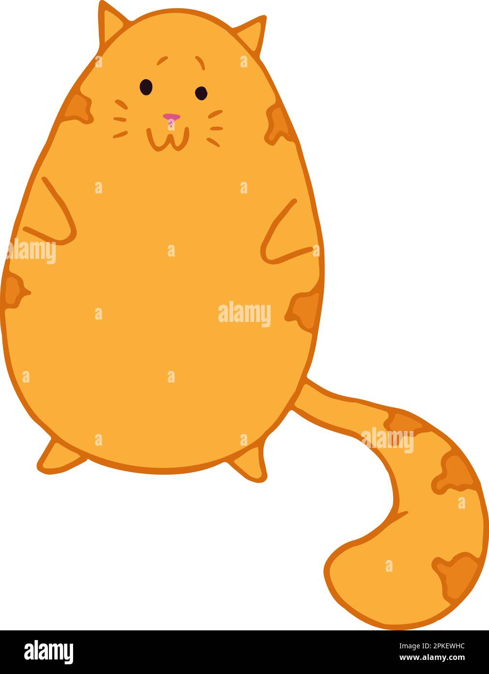 Doodle cat isolated on white background Stock Vector Image & Art - Alamy