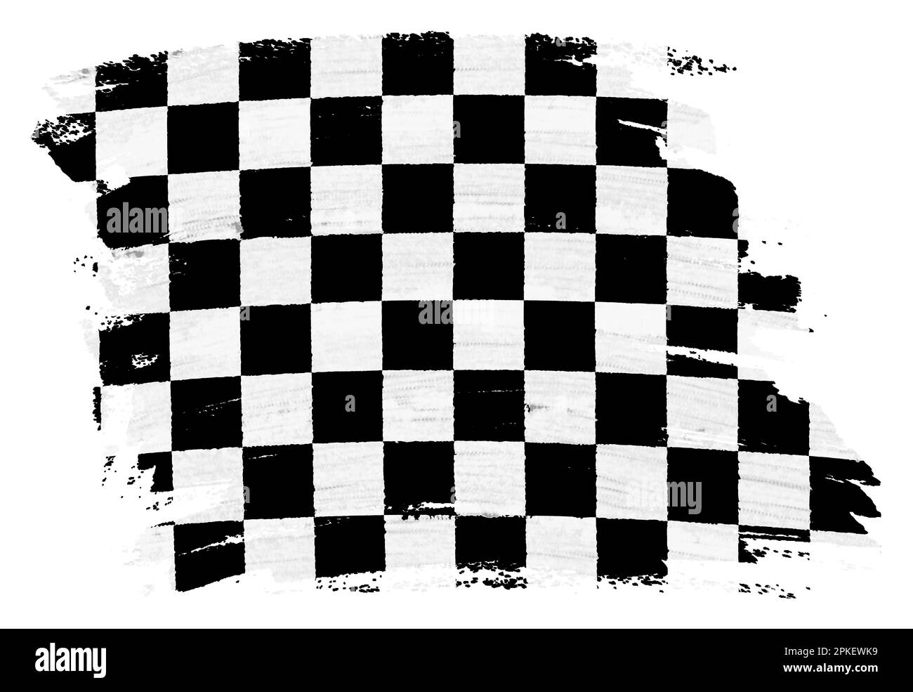Chequered flag background paint splash brushstroke 3d illustration ...