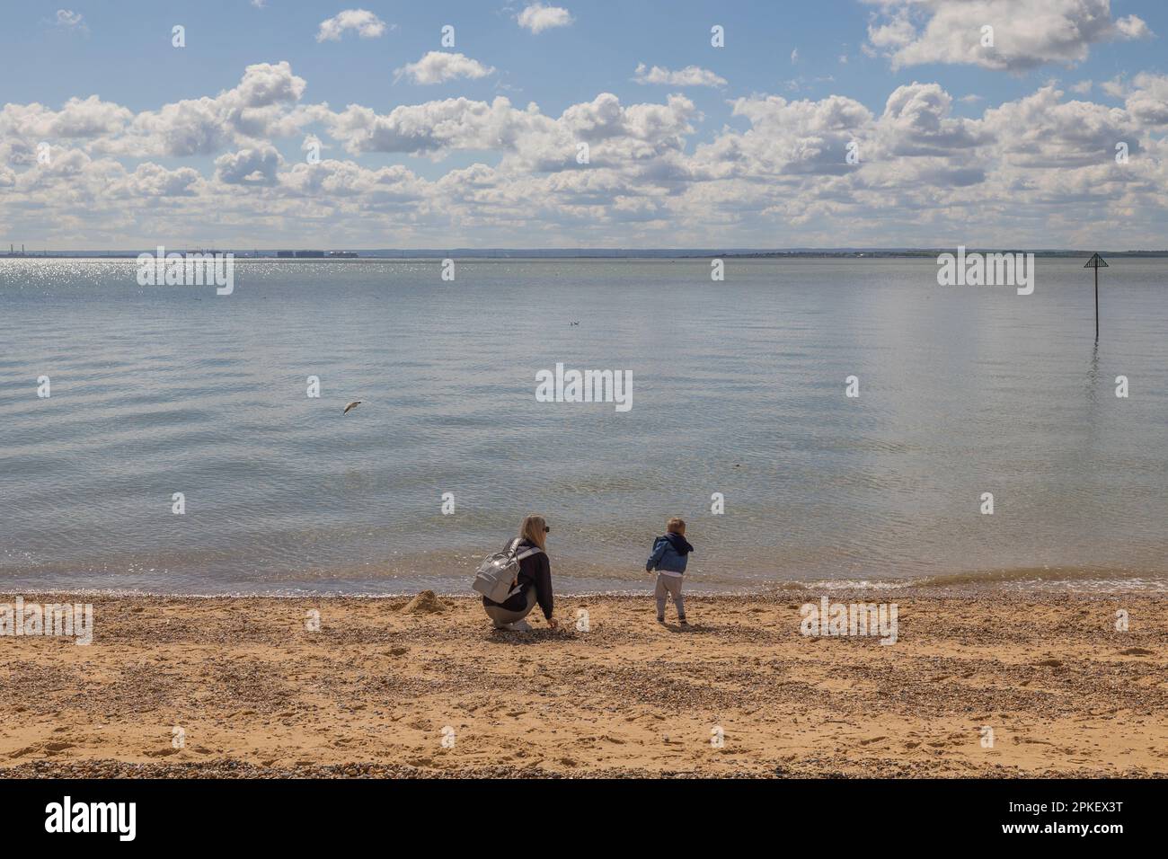 Southend on Sea, UK. 7th Apr, 2023. Visitors head to the seafront and ...