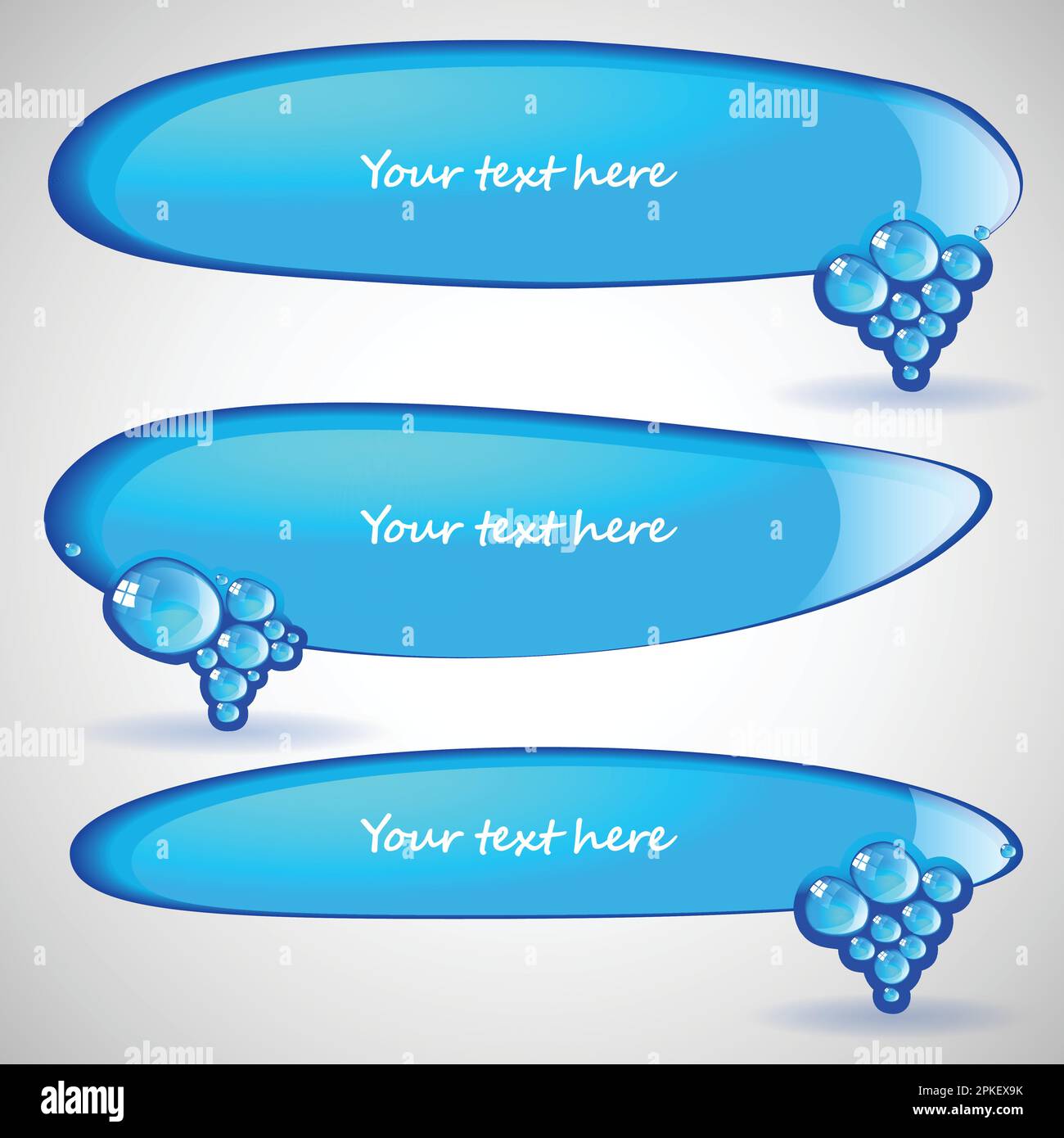 Blue Speech Bubbles Stock Vector Image & Art - Alamy