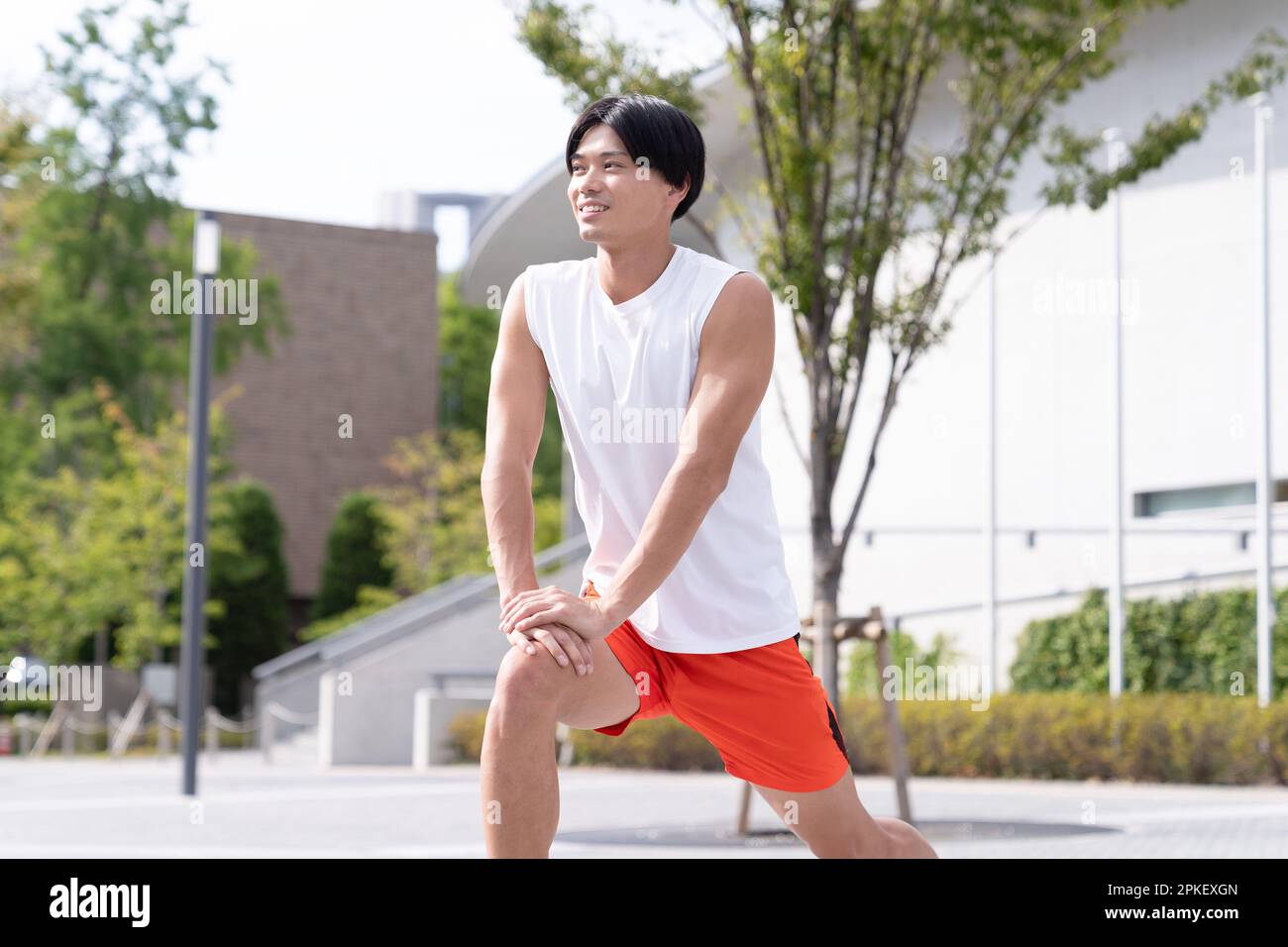 Men preparing for exercise Stock Photo - Alamy