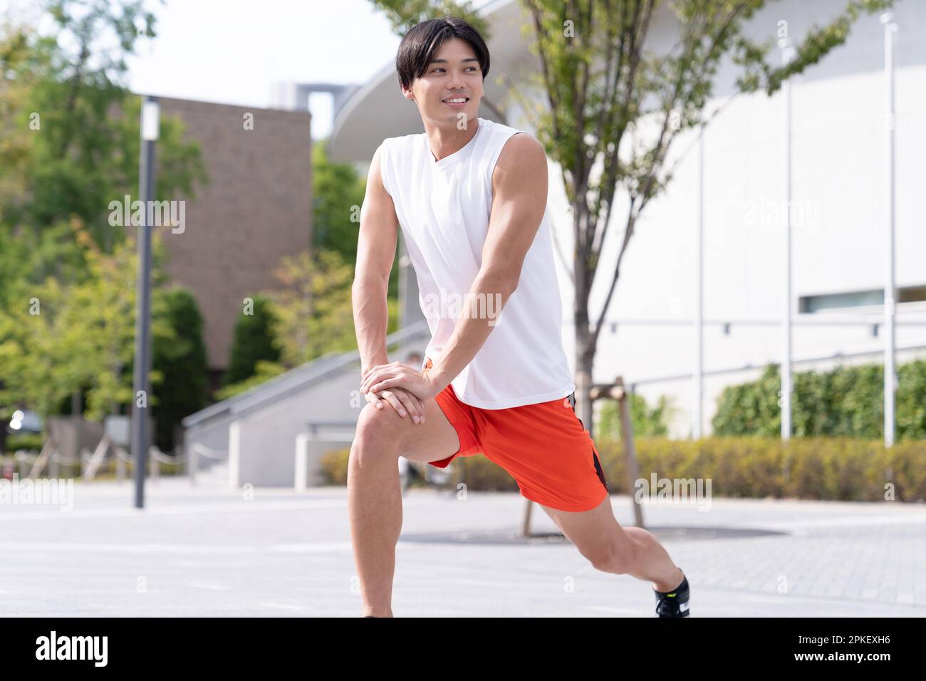 Men preparing for exercise Stock Photo - Alamy