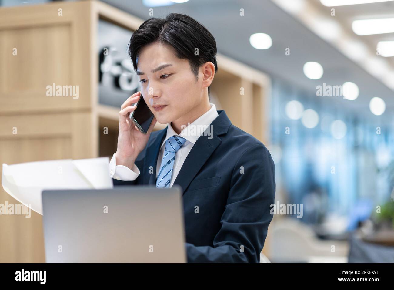 Young asian businessman making hi-res stock photography and images - Alamy