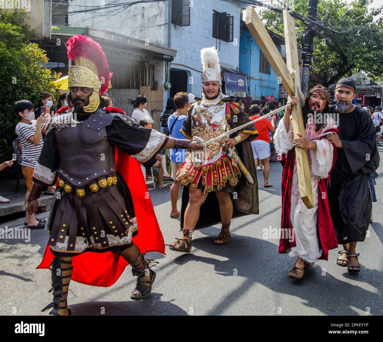 Cainta, Rizal, Philippines. 7th Apr, 2023. Lenten Parade is a street ...