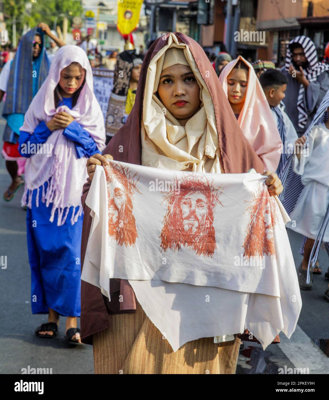 Rizal, Philippines. 7th Apr, 2023. Lenten Parade is a street event on ...