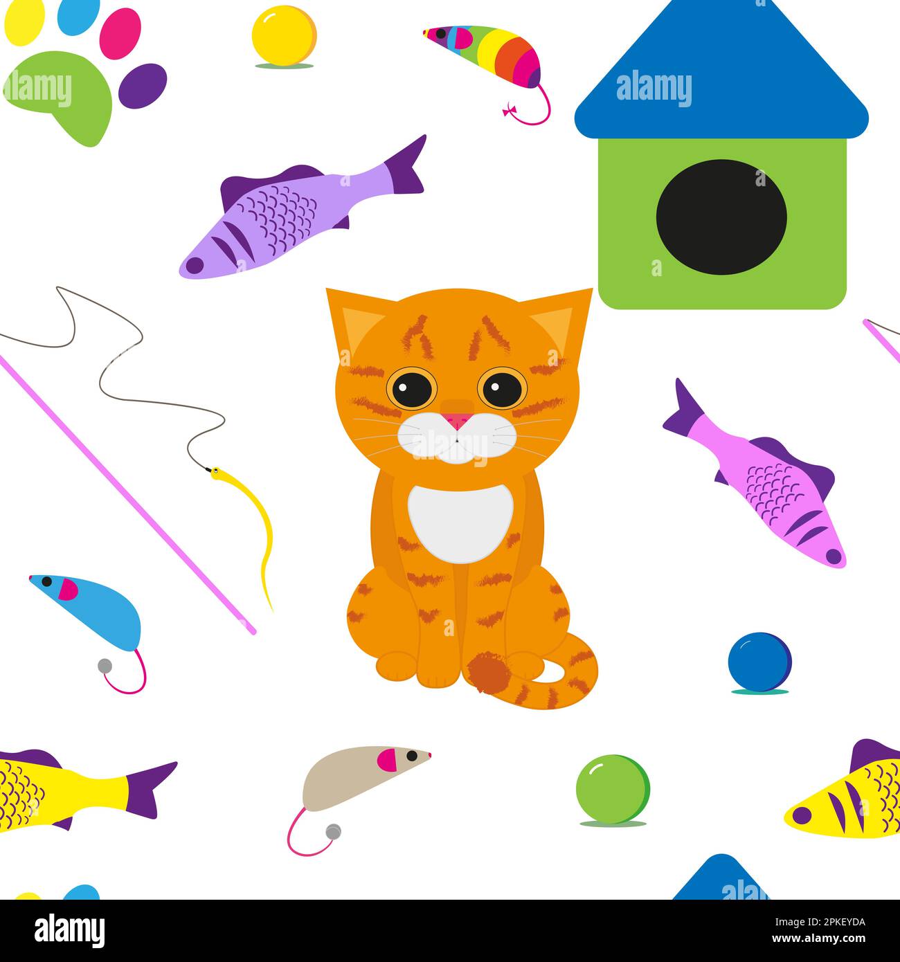 Pet mouse pattern vector Cut Out Stock Images & Pictures - Alamy