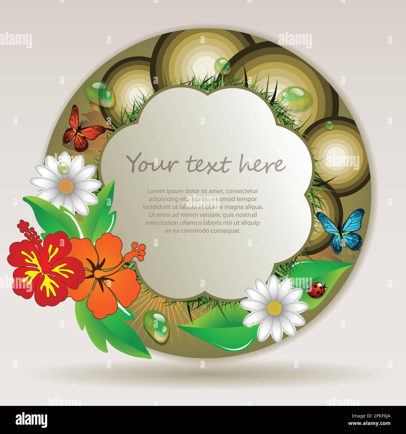Nature Concept Background or Label Template Stock Vector Image & Art ...
