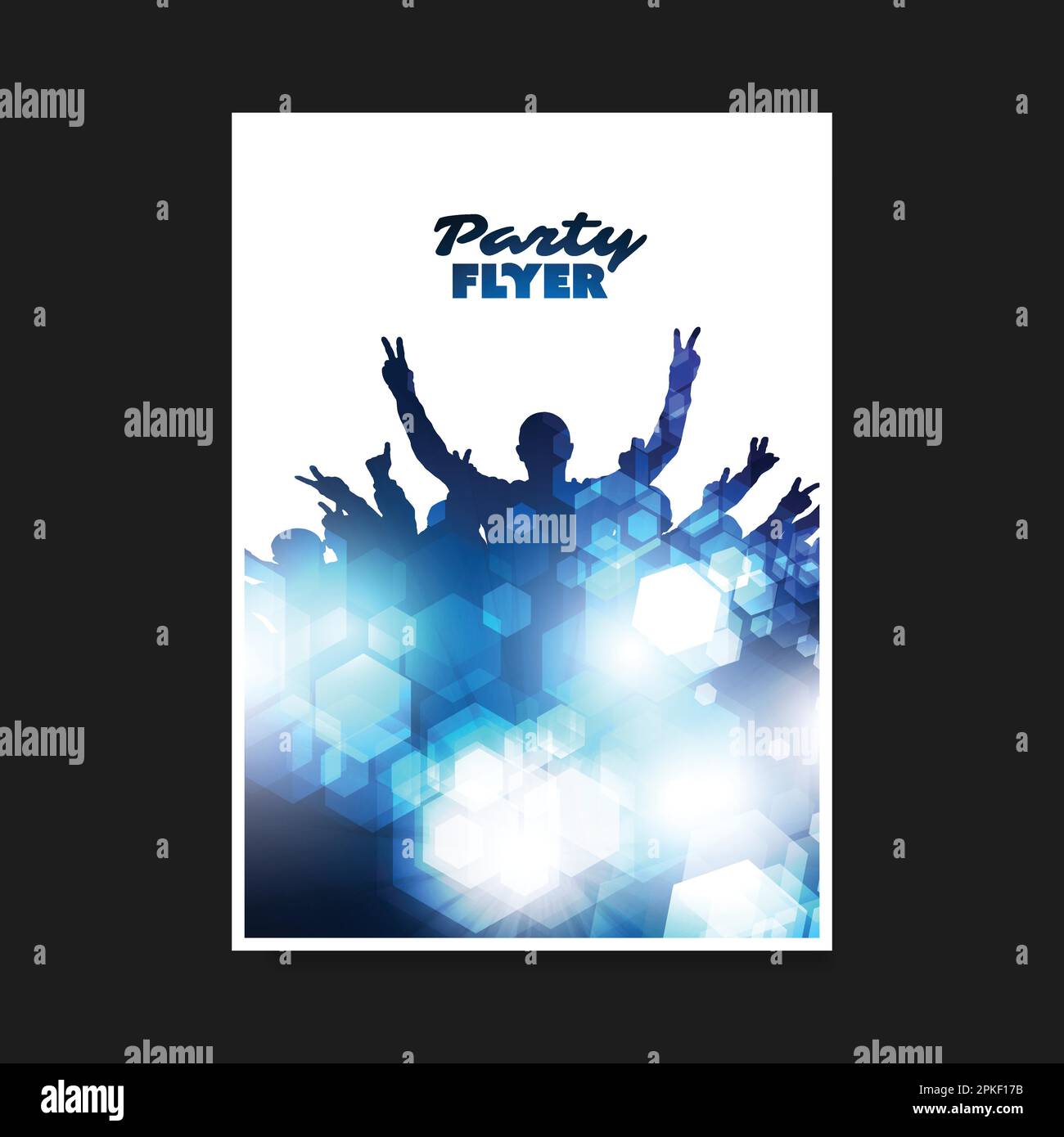 Colorful Party Poster, Placard, Flyer or Cover Design Template with ...
