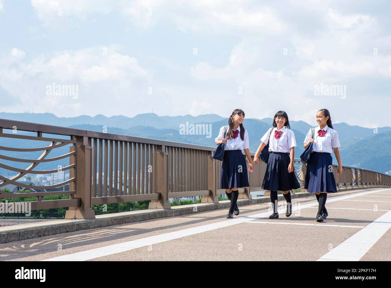 Junior high school students walking in a line Stock Photo - Alamy