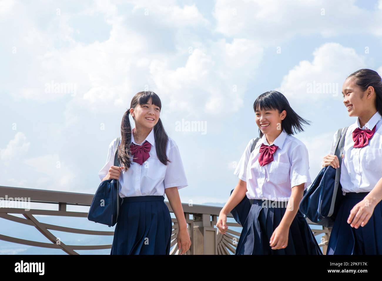 Junior high school students walking in a line Stock Photo - Alamy